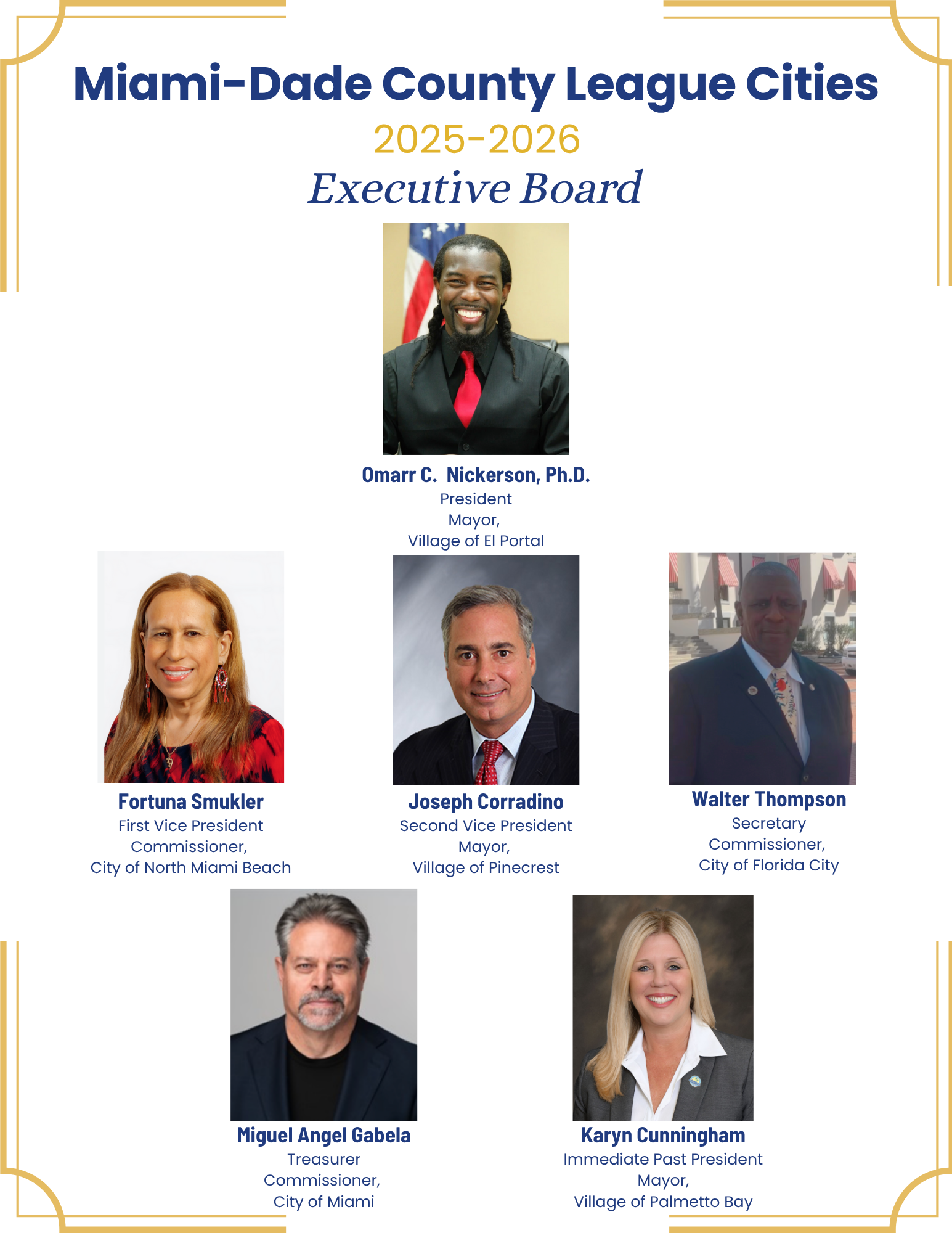 Executive Board – Miami Dade County League of Cities